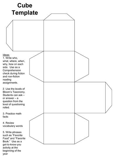 CubeTemplate_400 – For the Teachers
