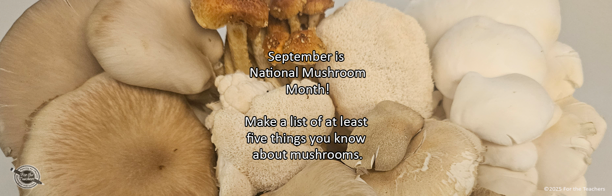 Writing Prompt for September 8: Mushrooms – For the Teachers